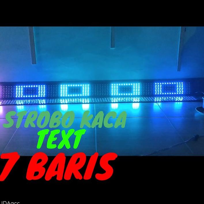 Jual Berkualitas! Strobo kaca text 7 baris 120 cm 140 cm 180 cm 200 cm ...