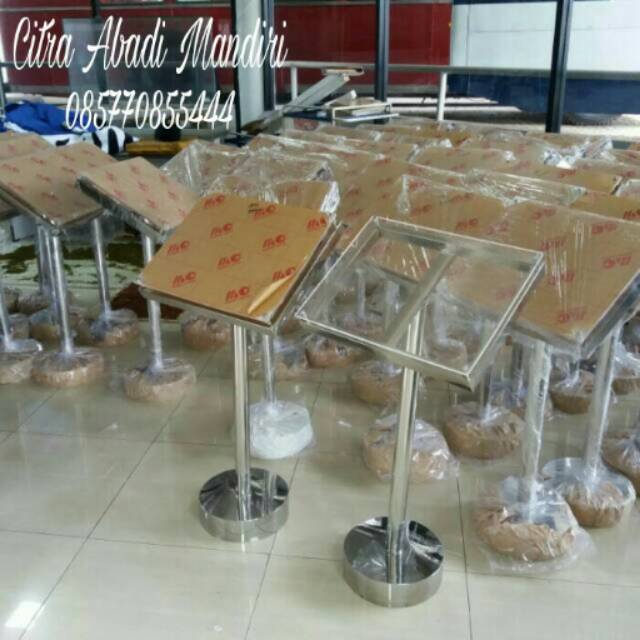 Jual Standing display portable , tiang assembly point | Shopee Indonesia
