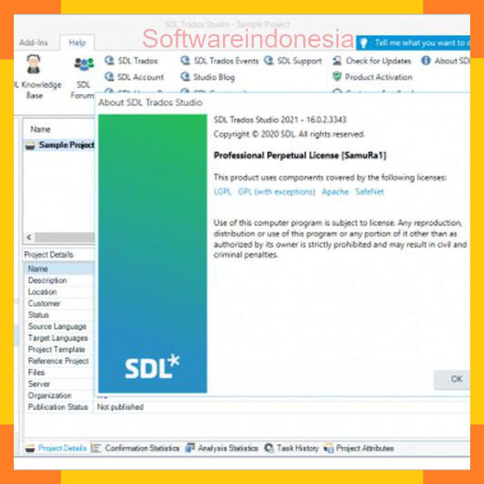 Jual SOFTWARE SDL Trados Studio SR Professional PASTI | Shopee Indonesia