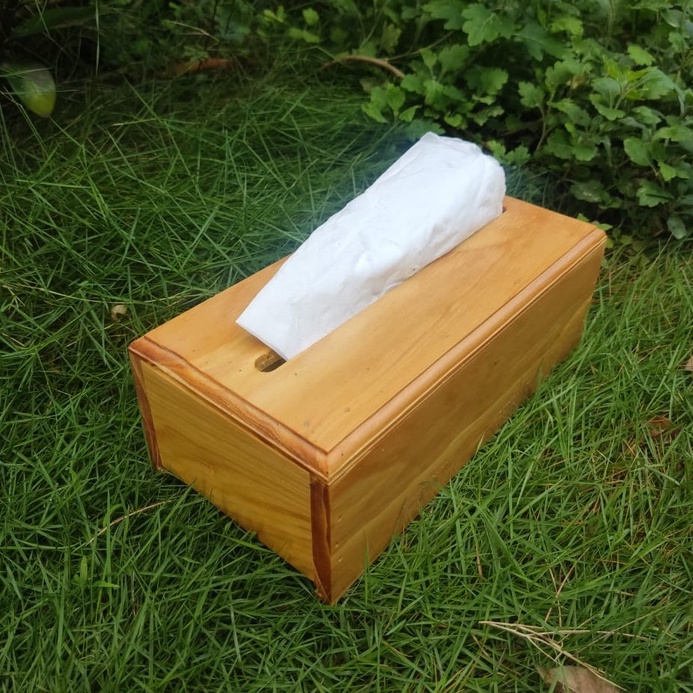 Jual COD - Kotak Tisu Box Tissue Tempat Tisu kerajinan tangan dari kayu ...