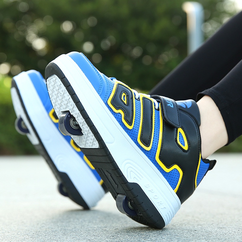 Jual Sepatu Roda 2 Heelys Helis Lampu LED Menyala Charge anak Orang ...