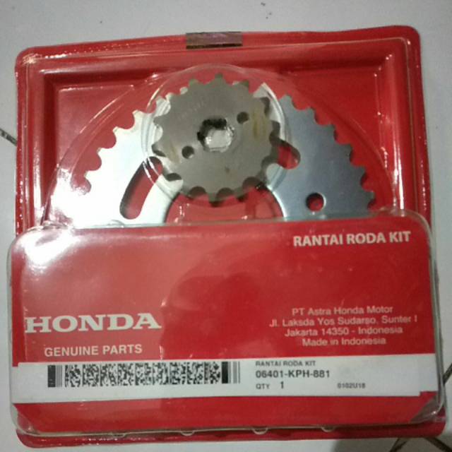 Jual Gir Set Rantai Roda Kit Honda Karisma Supra X 125 06401 KPH 881 ...