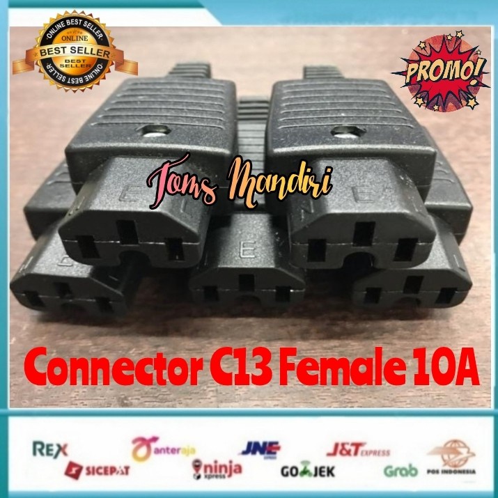 Jual Connector C13 Female - 10 Ampere (Socket C13 Female) | Shopee Indonesia
