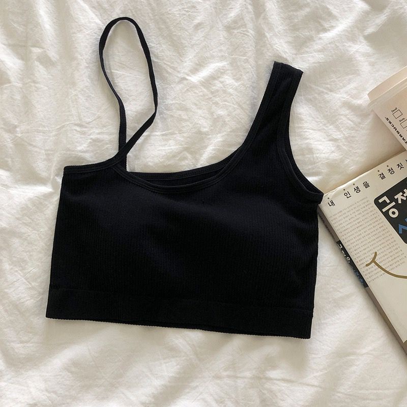 Jual Brasay Tanktop Crop Top Tali Samping Korean Cross Tanktop Stylish ...