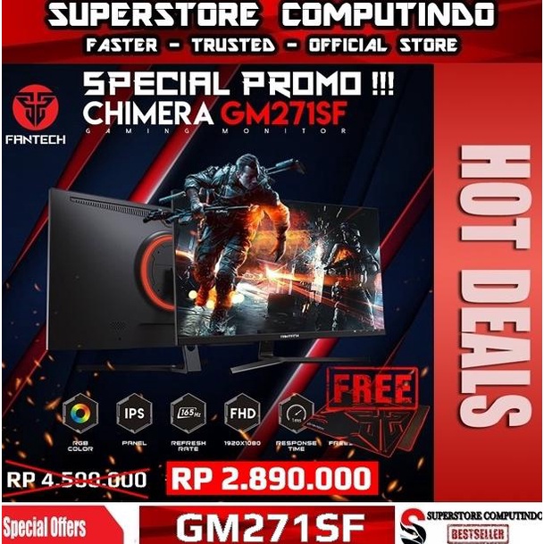 Jual Monitor Led Gaming Fantech Chimera GM271SF 27" 1920x1080 165Hz 1ms ...