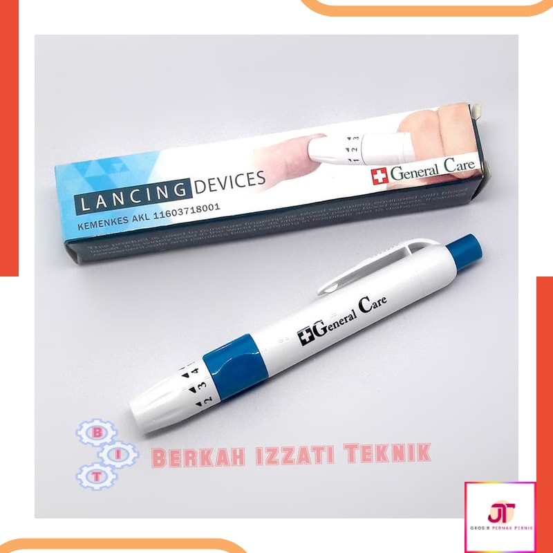 Jual PEN LANCET PEN JARUM AUTO CLICK ALAT TUSUK JARUM LANCING DEVICE ...