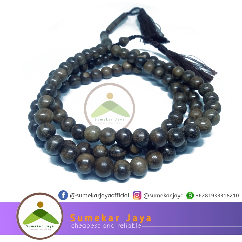 Jual Tasbih 99 Kayu Kalimasada 8MM | Shopee Indonesia