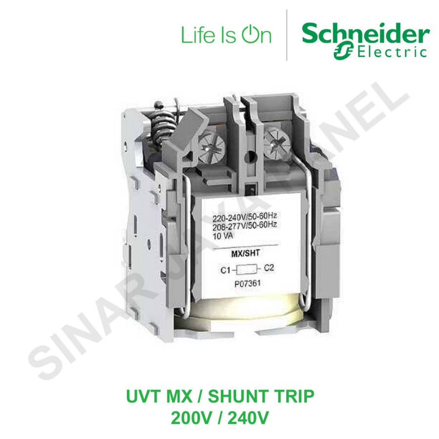 Jual UVT VOLTAGE RELEASE SHUNT TRIP MX200/220VAC NSX CVS LV429387 ...