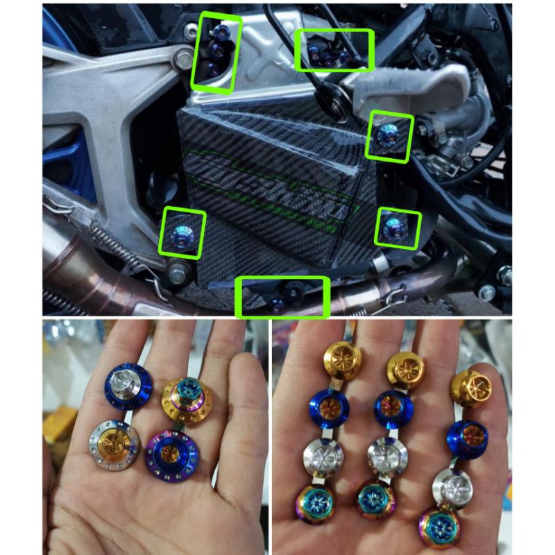 Jual Baut probolt set radiator vario 125/150 new 2015-2020 set baut ...