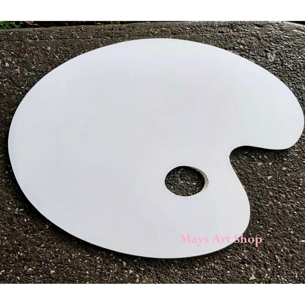 Jual Palet Lukis Kayu Oval V-Tec Lonjong Besar Sedang Kecil / Pallete ...