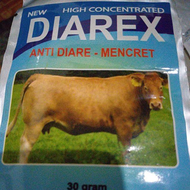 Jual New DIAREX 30 Gram Obat Anti Diare Mencret Sapi Kerbau Antibiotik ...