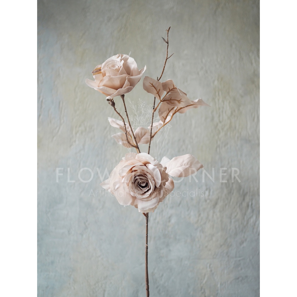 Jual Bunga Artificial Mawar Rose Rustic Tangkai Panjang (B22103 ...