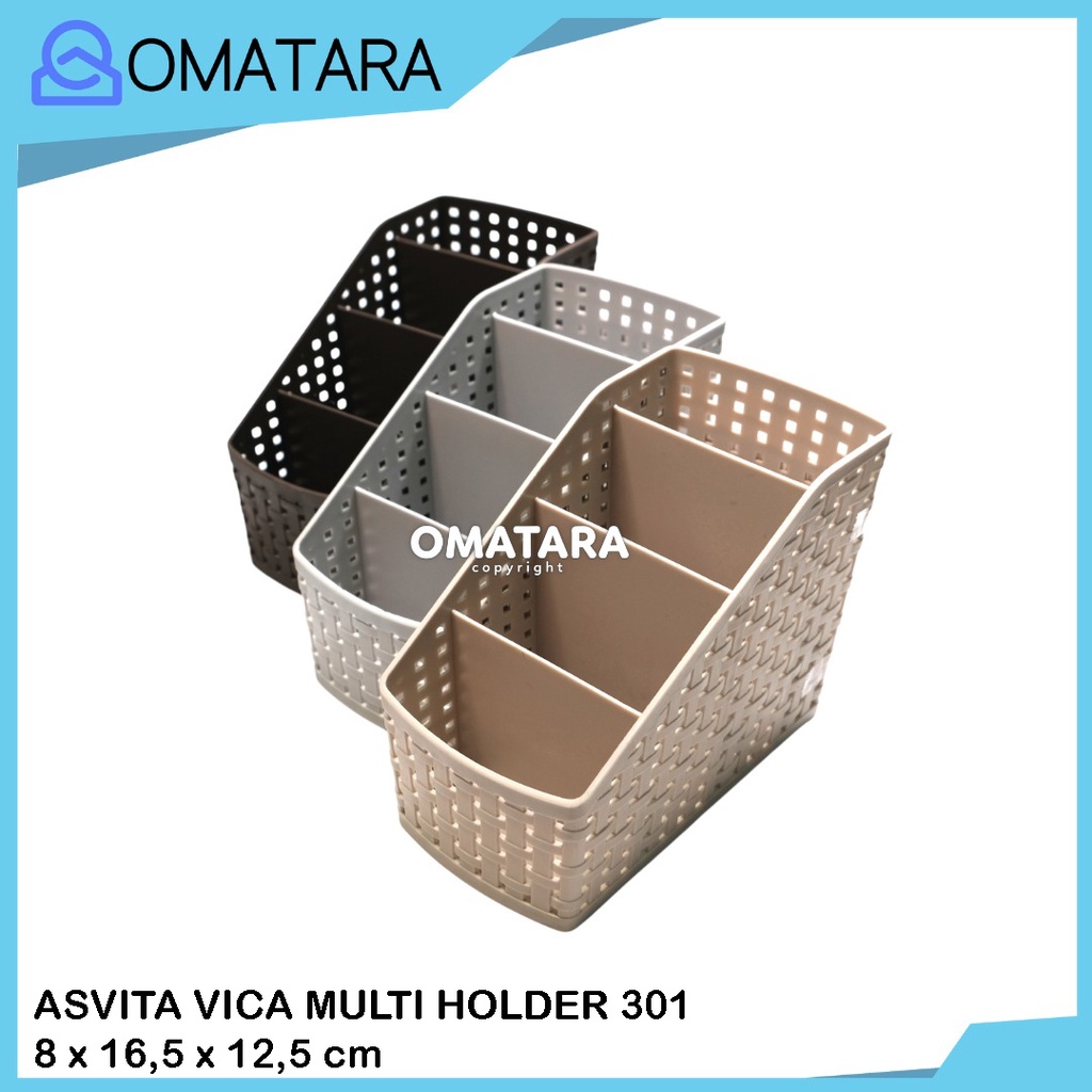 Jual Asvita Keranjang Sekat 4 Tempat ATK Serbaguna Vica Multi Holder 301 Model Minimalis ...