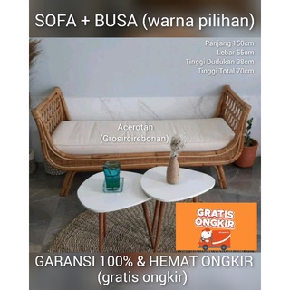 Jual SOFA ROTAN PANJANG 3 SEATTER/KURSI ROTAN BANCH STANDARD EXPORT ...