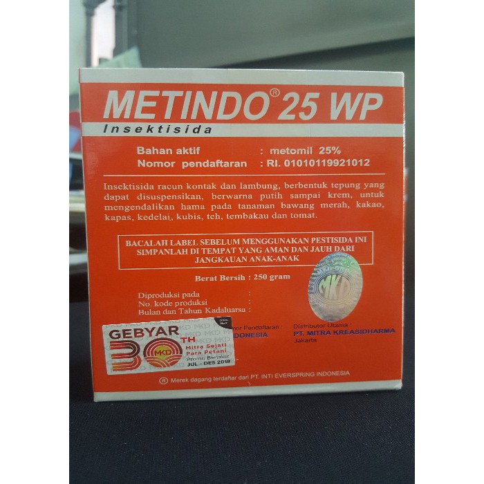 Jual Metindo 25WP 250gr Insektisida / Ovisida Pencegah dan Pembasmi ...