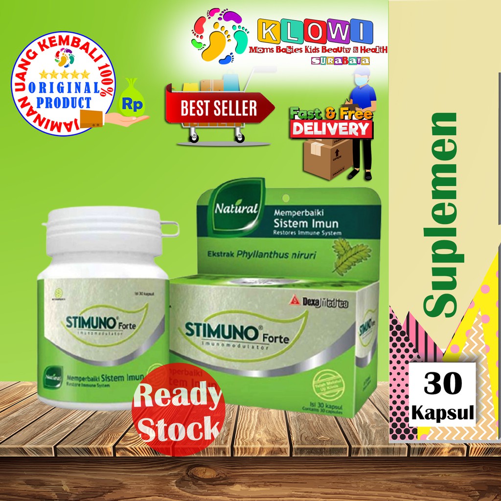 Jual 100% Asli Stimuno Forte Kapsul Daya Tahan Tubuh - 30 Kapsul ...