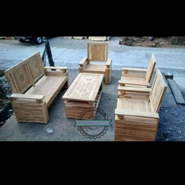Jual Kursi 2111 + 1 Meja Jati Mentahan /Meja Kursi Tamu Ukiran Jepara ...