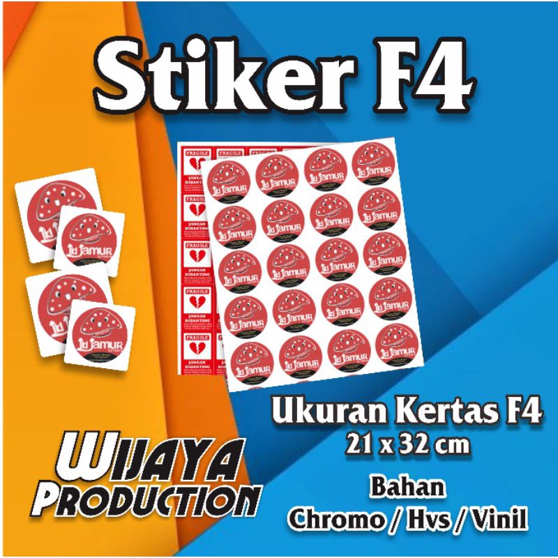 Jual Cetak Stiker bahan Chromo ukuran F4 dan A3 | Shopee Indonesia