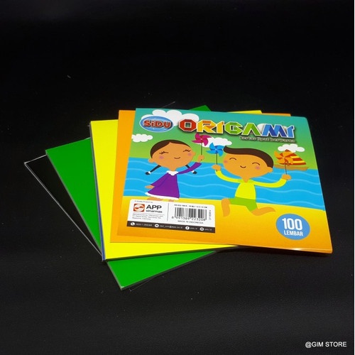 Jual KERTAS LIPAT WARNA /KERTAS ORIGAMI KECIL 100 LEMBAR | Shopee Indonesia