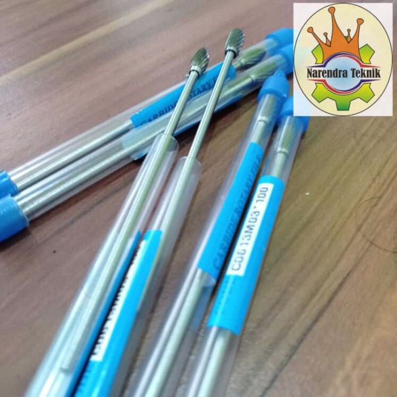 Jual mata cuner rotary burr mata bor porting single groove carbide ...