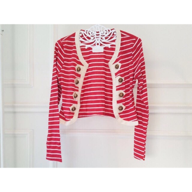 Jual CARDIGAN KARDIGAN GARIS GARIS MERAH PUTIH | Shopee Indonesia