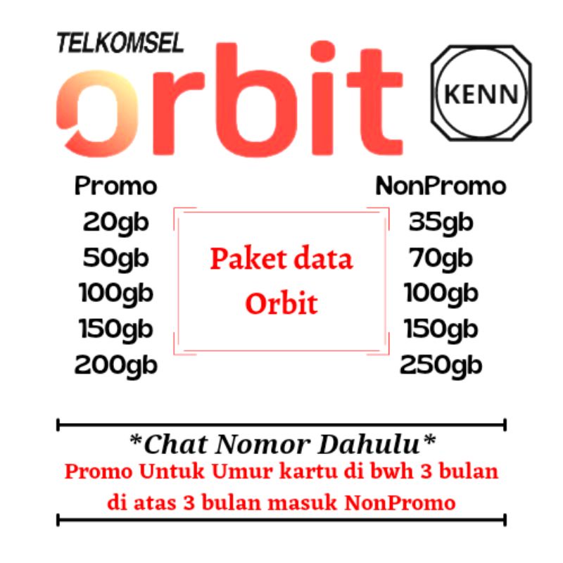 Jual Telkomsel Paket Orbit Terlengkap & Harga Terbaru Juni 2026 ...