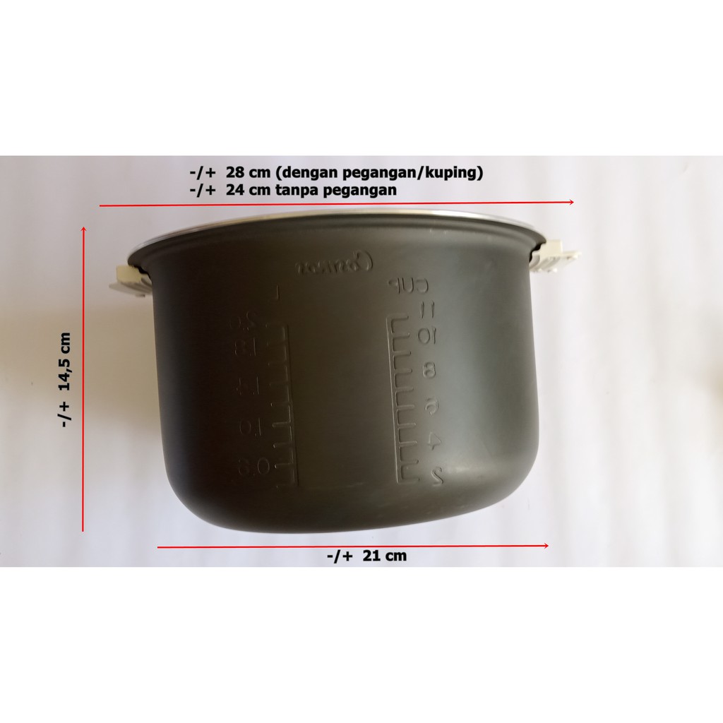 Jual PANCI TEFLON MAGICOM INNER POT 2 LITER COSMOS HARMON TIPE CRJ-6288 ...