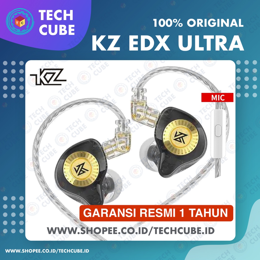 Jual KZ EDX Ultra with Mic Bass Earphone Headset Alt TRN MT1 CCA CRA ...