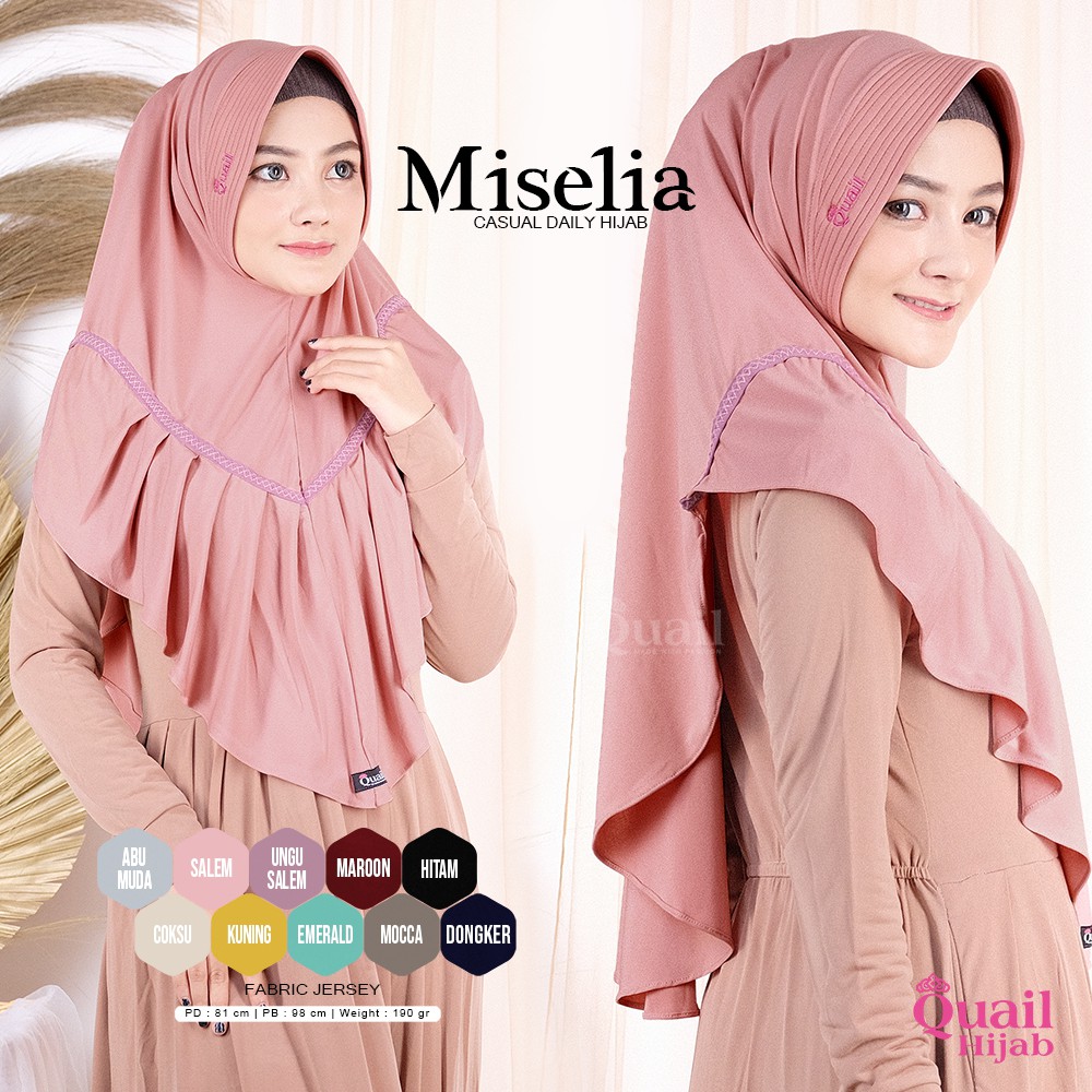 Jual MISELIA QUAIL HIJAB INSTAN | PREMIUM JILBAB ORI QUAIL | Shopee Indonesia