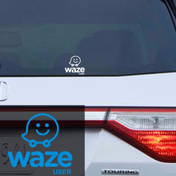 Jual Stiker Mobil Waze User Cutting Sticker Kaca GPS Map Car Window ...