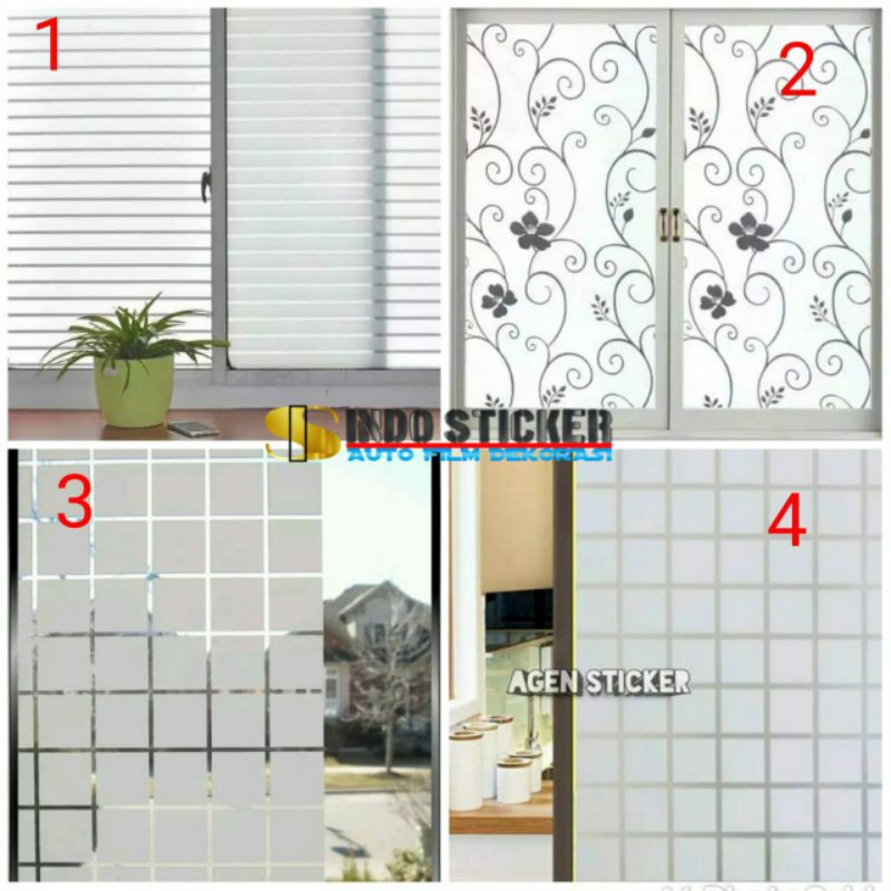 Jual STICKER KACA SANDBLAST STICKER KACA ES BURAM MOTIF | Shopee Indonesia