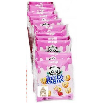 Jual MEIJI biskuit hello panda 25gr.kemasan 1 box isi 12 pack | Shopee ...