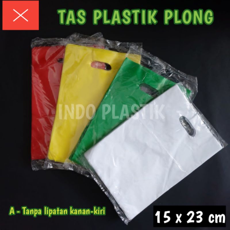 Jual ISI 100 PCS TAS PLASTIK WARNA 15X23 CM PLONG TAS SPOUND KANTONG ...