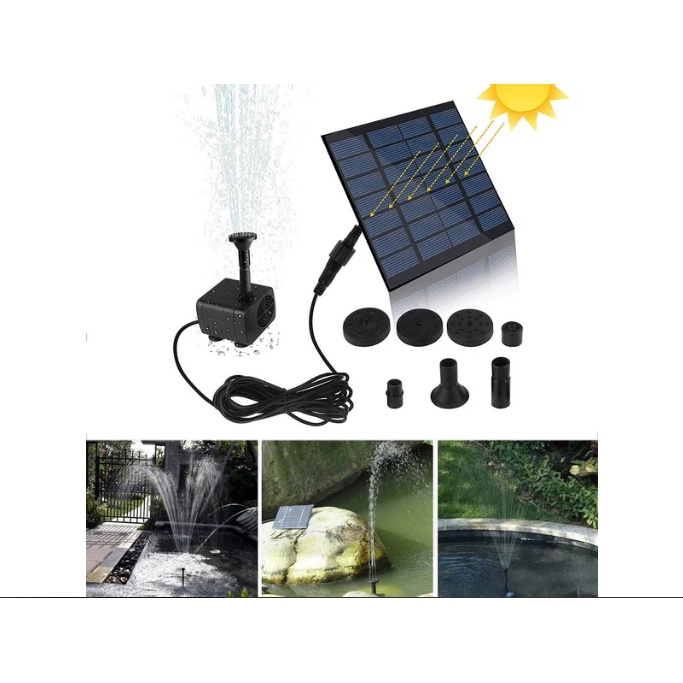Jual Solar pump pompa DC dengan solar panel 5W water pump submersible ...