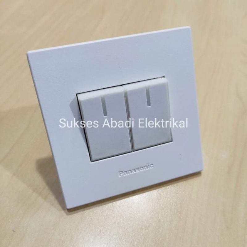 Jual SAKLAR SERI DOUBLE HOTEL PANASONIC STYLE E WHITE | Shopee Indonesia