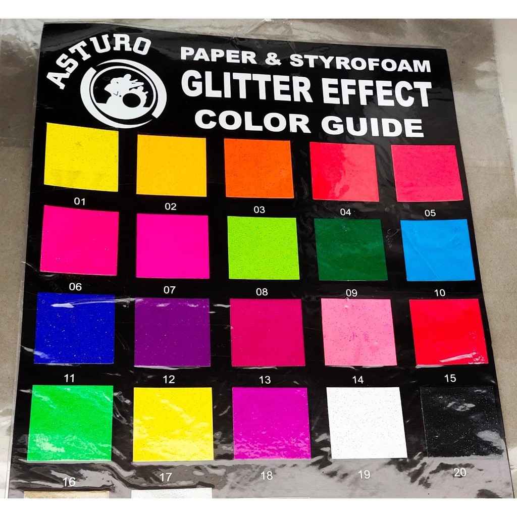 Jual Asturo Kertas Glitter halus 40x60cm ASLI min.10 lbr/bisa campur ...