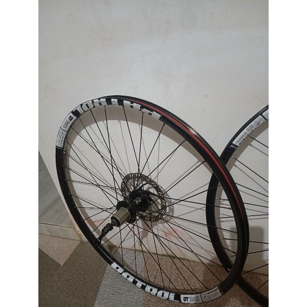 Jual Wheelset rim patrol dt swiss decalhub frehub novatec 32 QR uk27 ...