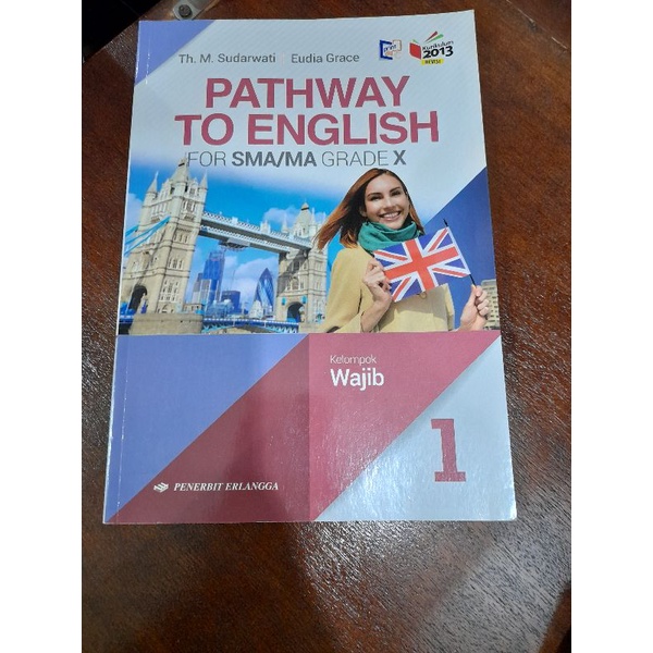 Jual buku inggris kelas 10 sma x english pathway to english kurikulum penerbit erlangga | Shopee ...