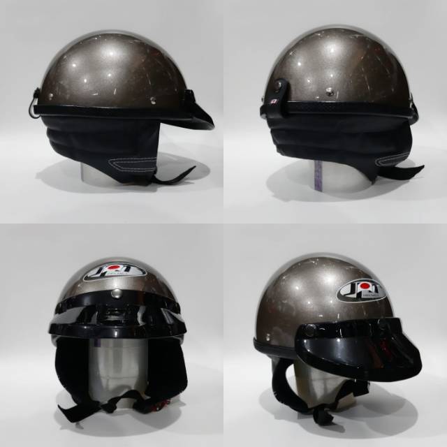 Jual Helm jpn classic cetok CHIP ABU GRANITO gloss | Shopee Indonesia