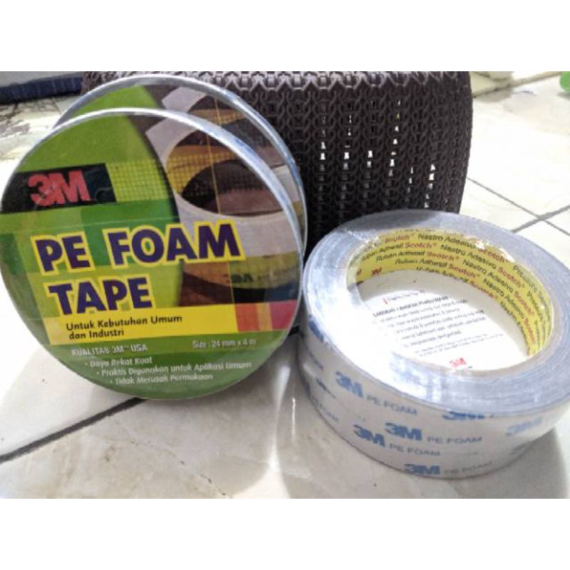 Jual Double Tape Busa 3M PE 24mm x 4m ( 1pcs ) | Shopee Indonesia