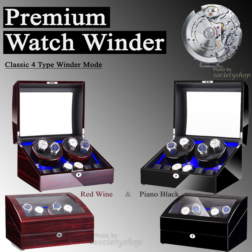 Jual Watch Winder display kotak Jam tangan pemutar automatic auto 4 6 ...