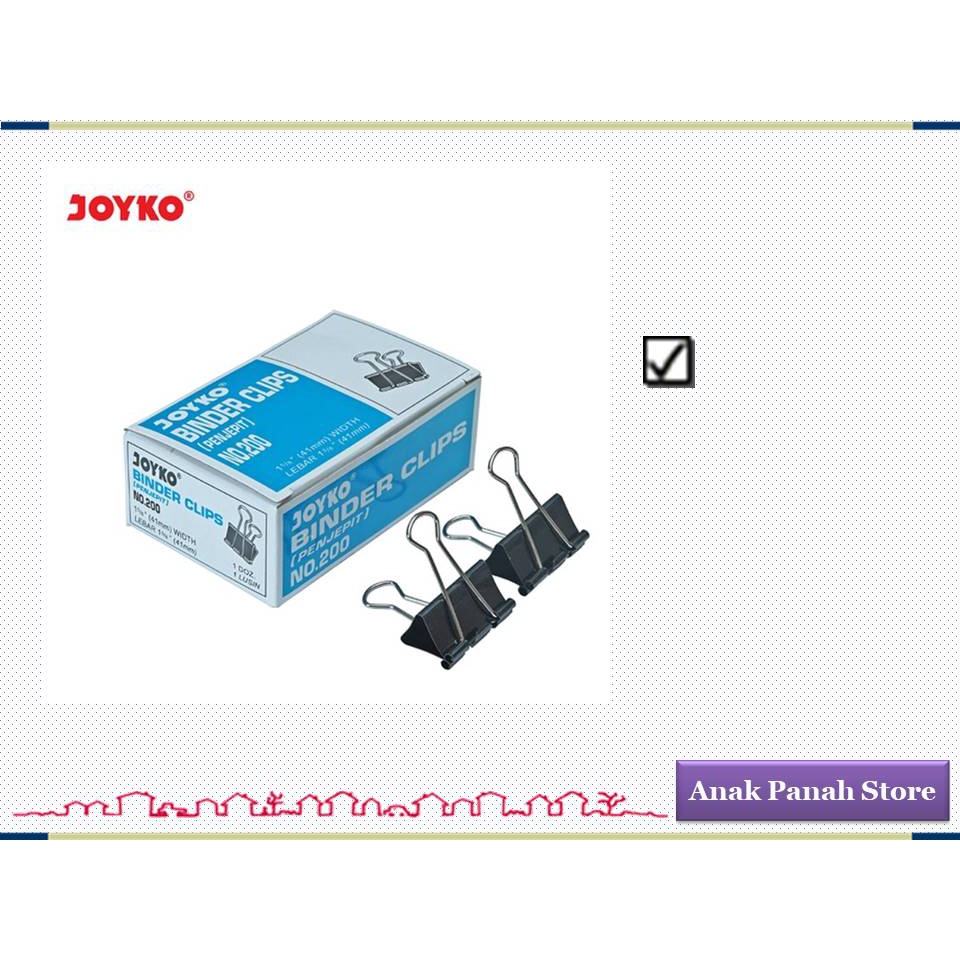 Jual Binder Clip No 200 Merk Joyko | Shopee Indonesia