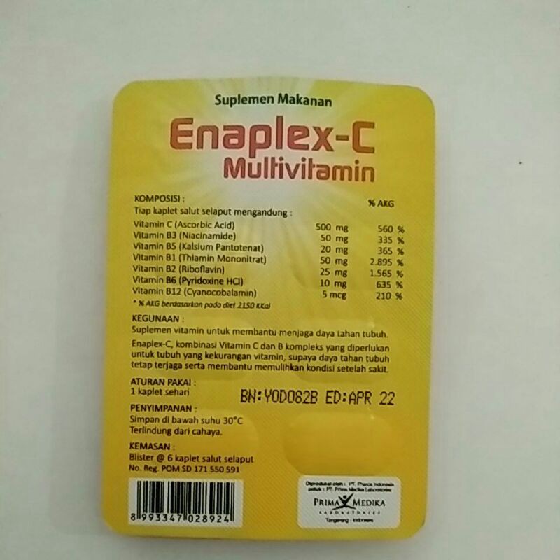 Jual enaplex c multivitamin | Shopee Indonesia Jual enaplex c multivitamin | Shopee Indonesia