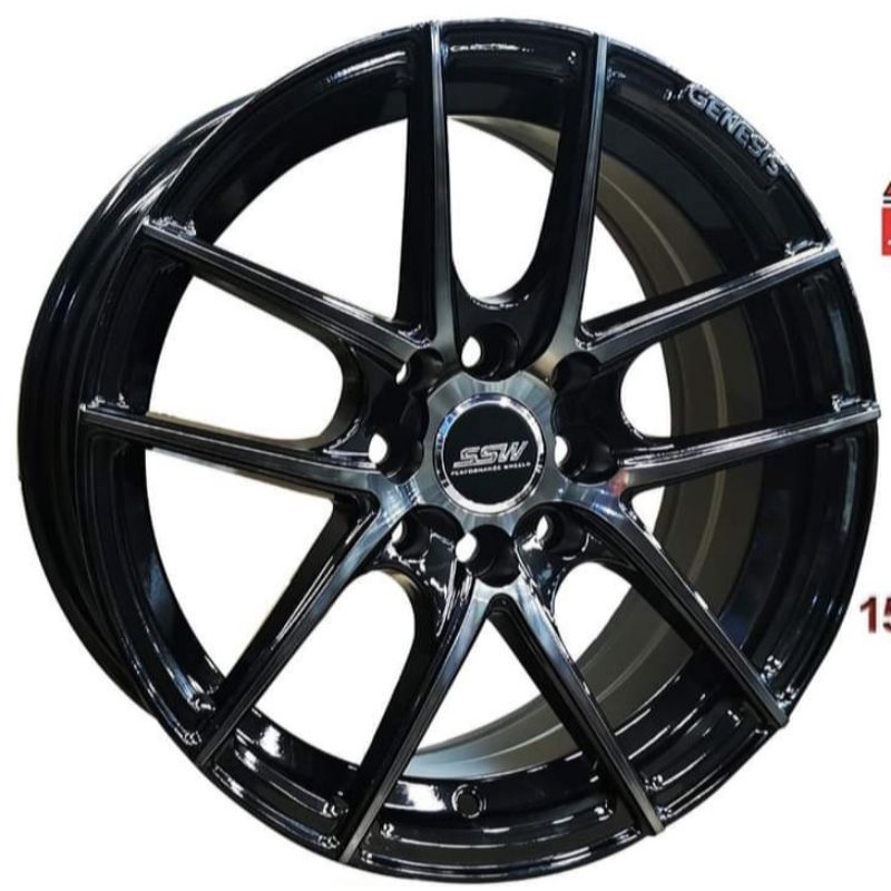 Jual Pakai BAN BARU 195 50 15_185 65 15 velg mobil ssw ORIGINAL made in thailand S271 ring 15x7 ...