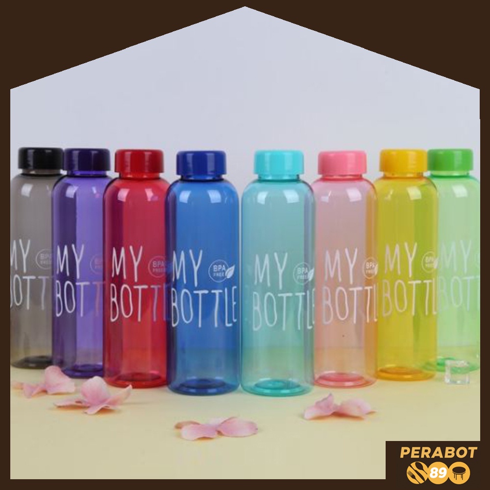 Jual Botol Minum warna warni MY BOTTLE Infused Water 500 ML free Pouch ...