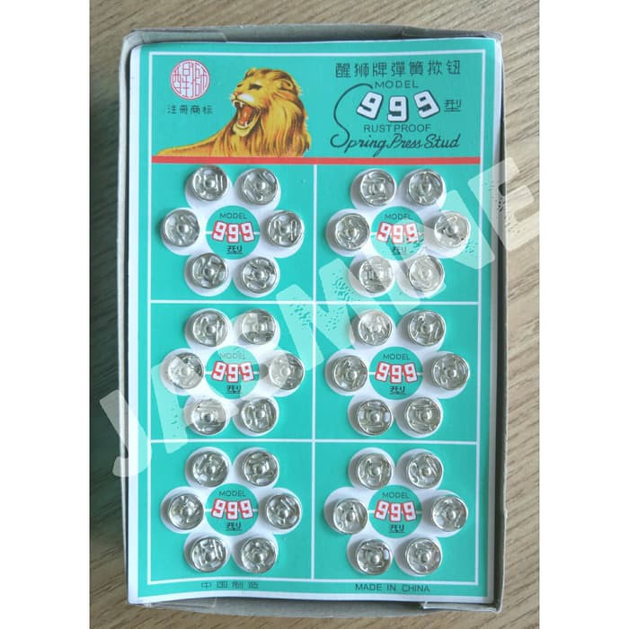 Jual (1 LEMBAR) Kancing Cetit 999/ Jepret / Ceplis Besi Ecer | Shopee ...
