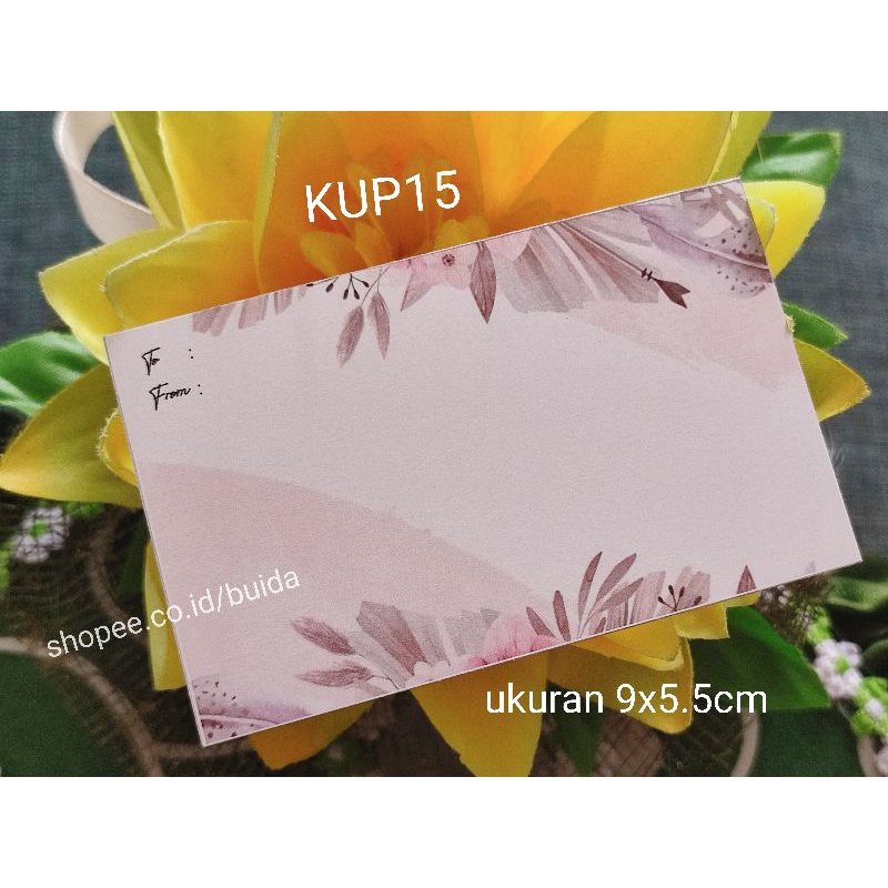 Jual Kartu Ucapan Polos Kosong Blank Motif Shabby Natural label stiker ...