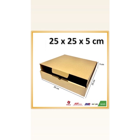 Jual Kardus 25x25x5 cm | dusbox dus packing kardus box Die Cut & Easy ...