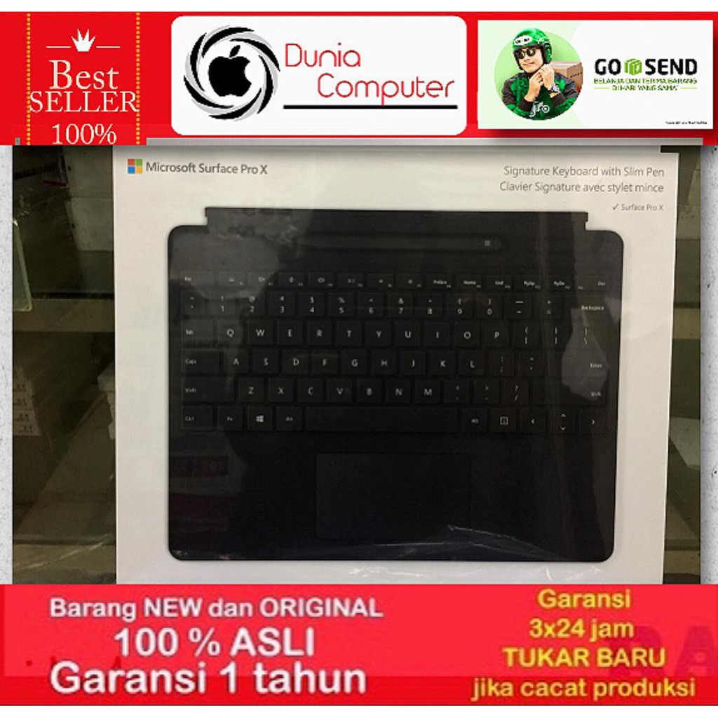Jual Microsoft Surface Pro X Signature Type Cover keyboard with Slim ...