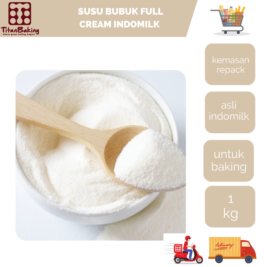 Jual Susu Bubuk Full Cream Indomilk 1 KG | Shopee Indonesia